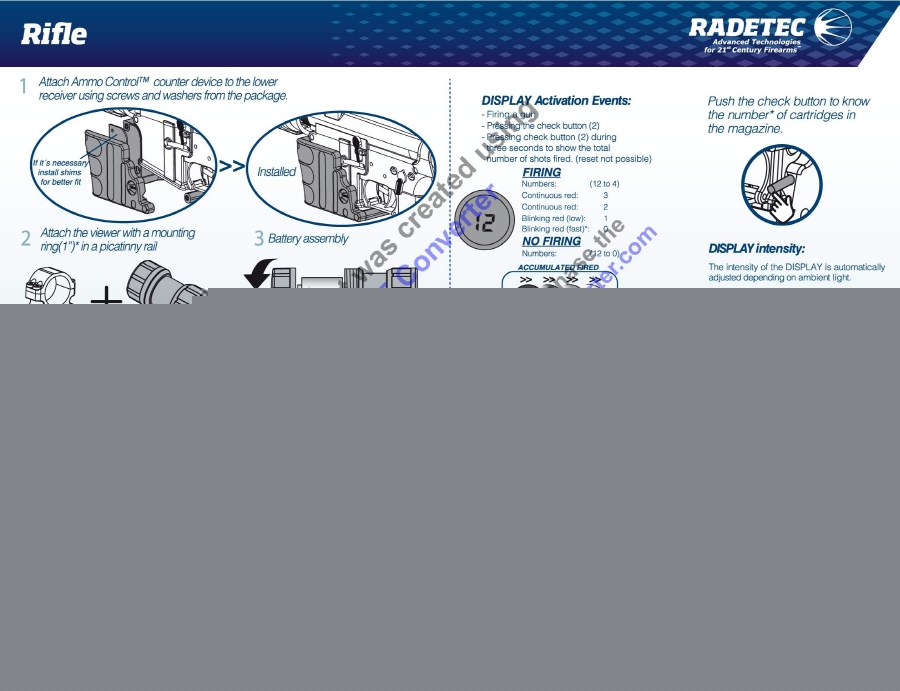 Radetec Ar-15 Digital Round Counter Colt Sig S&W For Sale at GunAuction ...