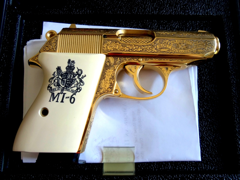 Walther, Carl Limited Edition 24k Gold Plated Mi-6 Walther Ppk For Sale ...