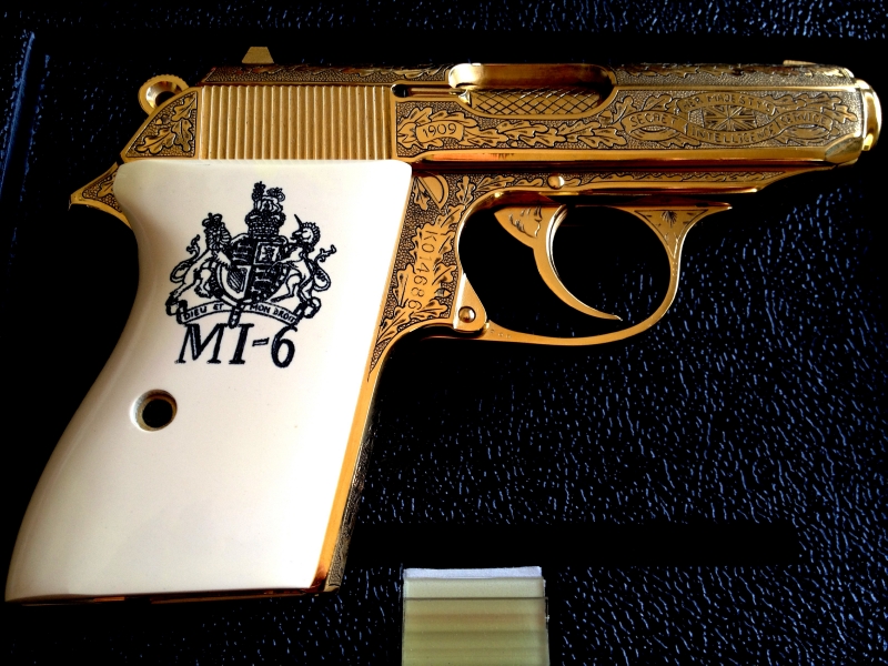 Walther, Carl Limited Edition 24k Gold Plated Mi-6 Walther Ppk For Sale ...