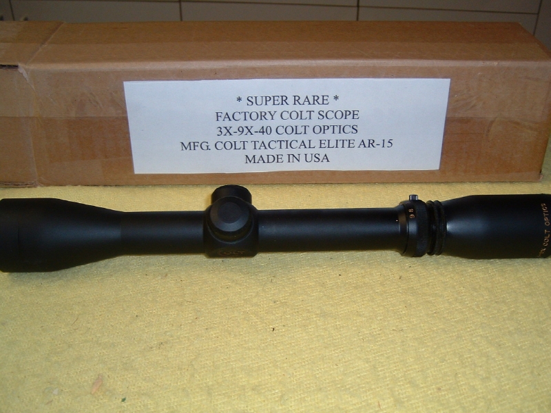 COLT TACTICAL ELITE AR15 3X-9X-40 SCOPE