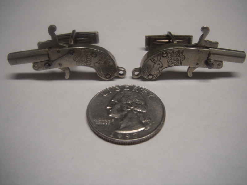 Miniature/Vintage 2mm Pinfire Cufflink Pair For Sale at GunAuction.com ...