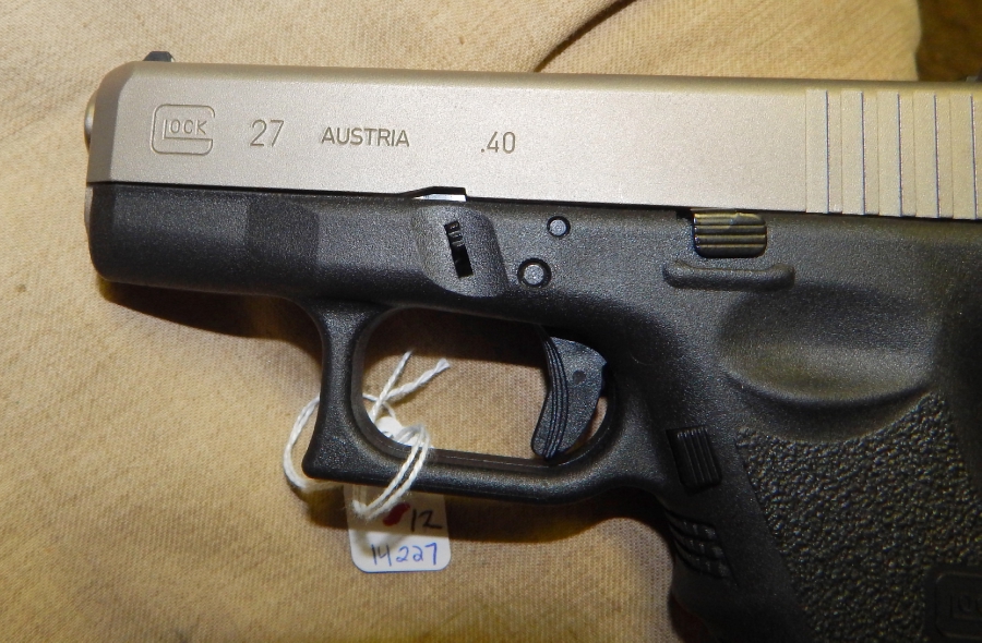Glock Model 27 .40 S&W With Chrome Slide In Box For Sale at GunAuction ...