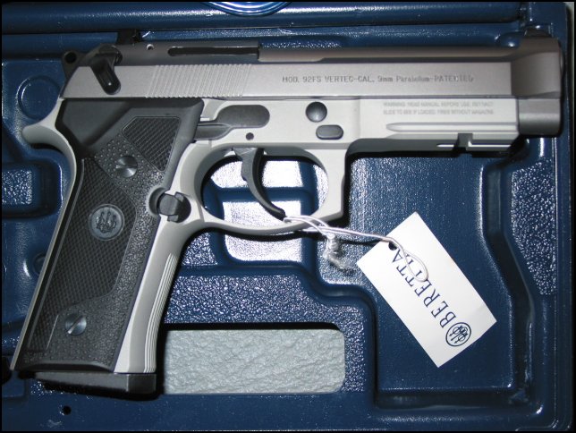 Beretta U.S.A. Corp. Beretta 92fs Vertec Inox S/S-.9mm-6 Mags-Nib For ...