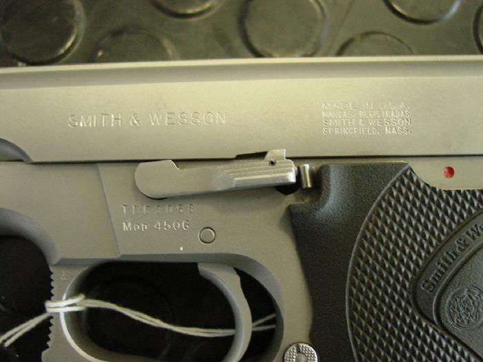 Smith & Wesson 4506 Stainless .45acp Mint Adjustable Sights For Sale at ...