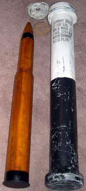 Wwii 43 Inch 3 In, Diam Wood Training Shell W/Case For Sale at ...