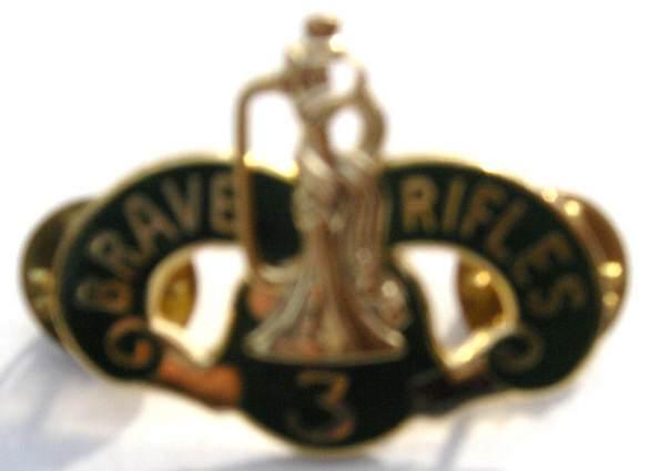U.S. Military Brave Rifle 3 Pin/Badge For Sale at GunAuction.com - 10219624