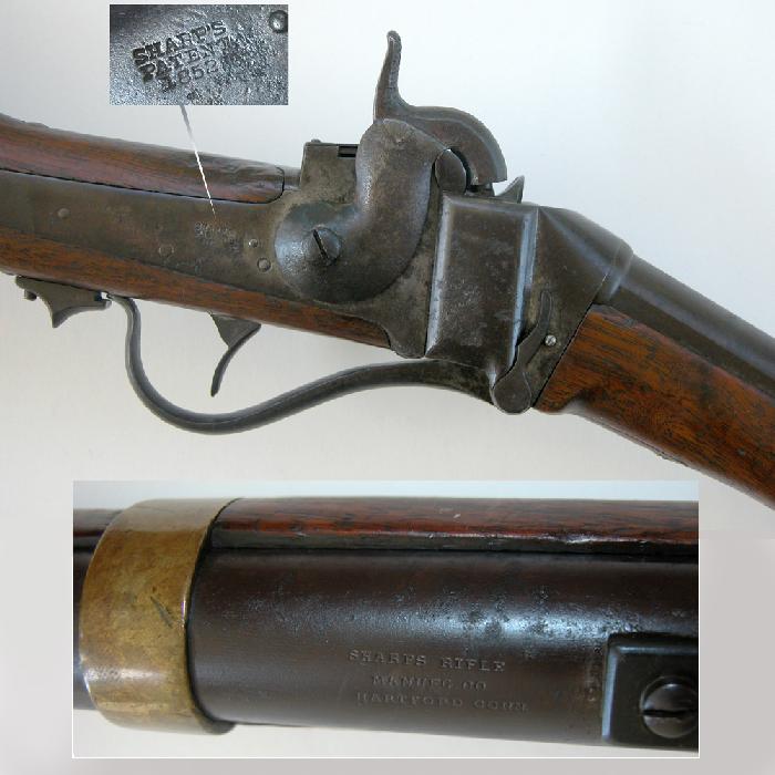 Sharps Rifle Manufacturing Company Sharps Model 1853, 60 Caliber Saddle ...