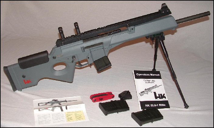 H&K H & K Sl8-1 223 Rifle With Bipod & Scope Mounts For Sale at ...