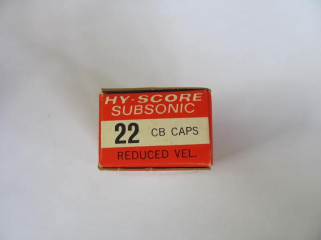 Hy-Score Subsonic .22 Cb Caps Full Excellent For Sale at GunAuction.com ...