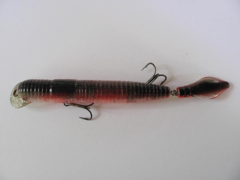 Mann`S Hard Worm 5 1/2" Jointed Excellent Orange For Sale at GunAuction ...