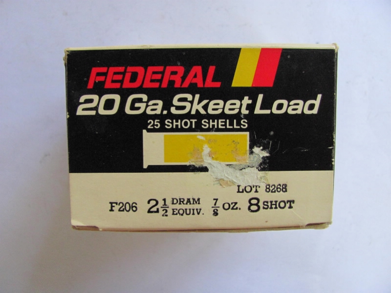 Federal 20ga Skeet Load Yellow Plastic Full Fine+ For Sale at ...