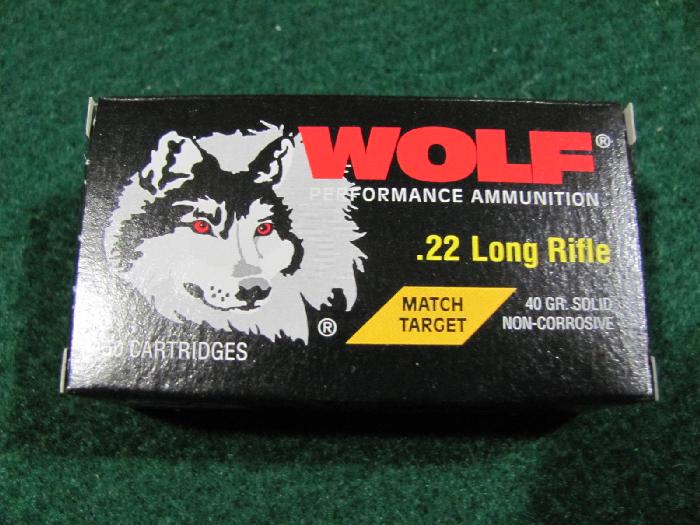 Wolf .22 Lr Match Target Ammo Full Mint Box For Sale at GunAuction.com ...