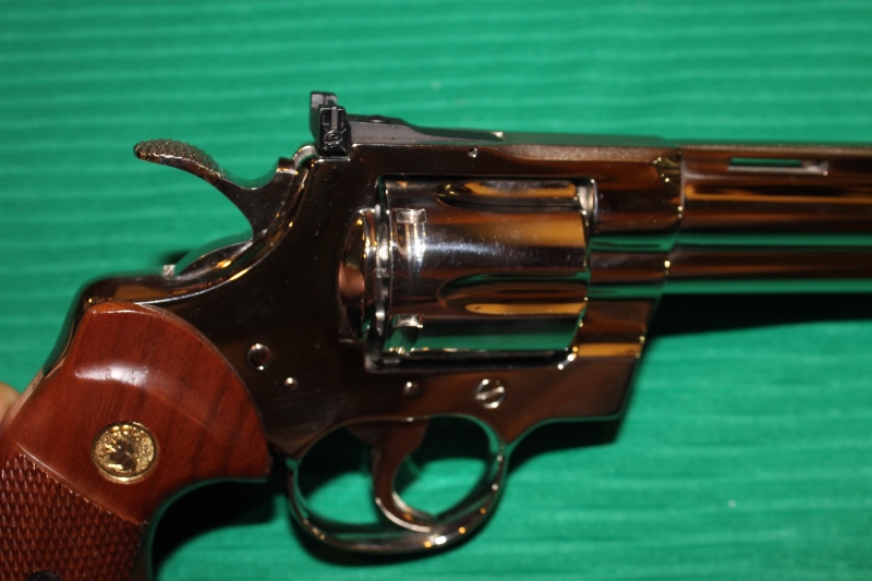 Colt .357 Magnum Python 8 Inch Bright Nickel Unfired For Sale at ...