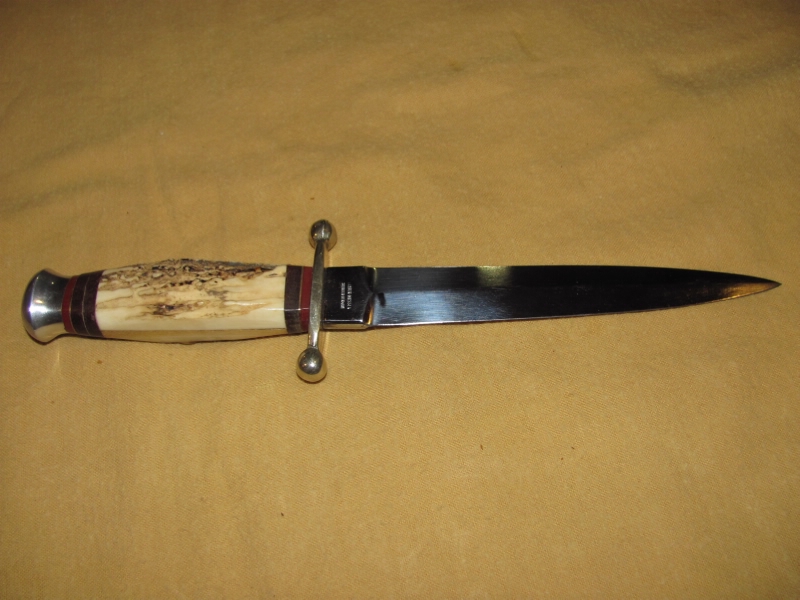 Linder-Messer Bright Polished Dagger W/Sheath For Sale at GunAuction ...