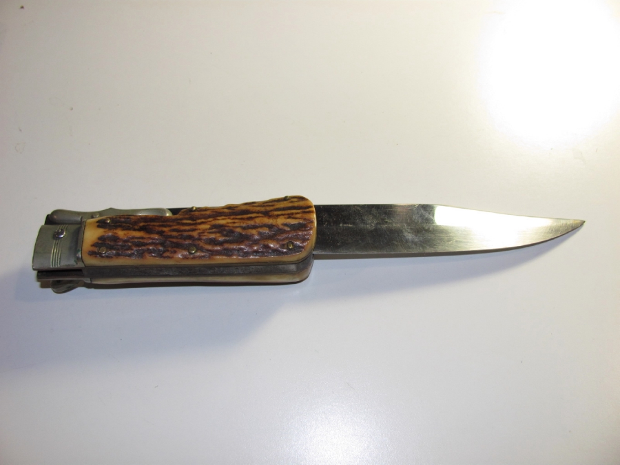 Voss Cutlery Folding Bowie Germany Stag 9in Blade For Sale at ...