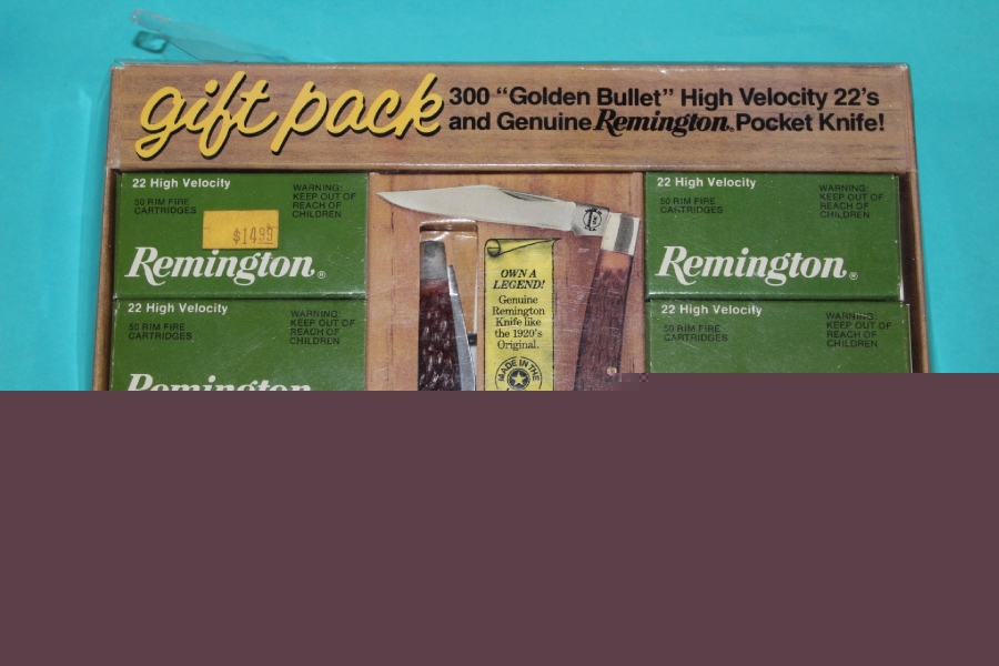 Remington 300 Golden Bullet Gift Pack .22 Lr Knife .22 Lr For Sale at ...