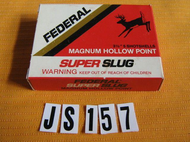 Federal 10ga Slugs 4 Orig Rnds Near Exclt Cond For Sale at GunAuction ...