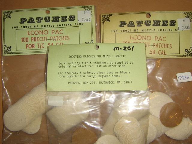 Black Powder Patches .54 Cal. Tc Size, 300count For Sale at GunAuction ...