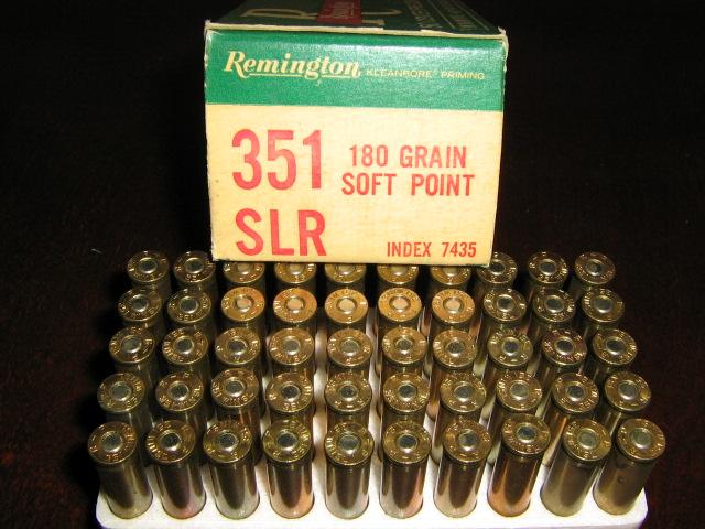 Remington .351 Win. Self Loading Ammo 50 Rns. For Sale at GunAuction ...