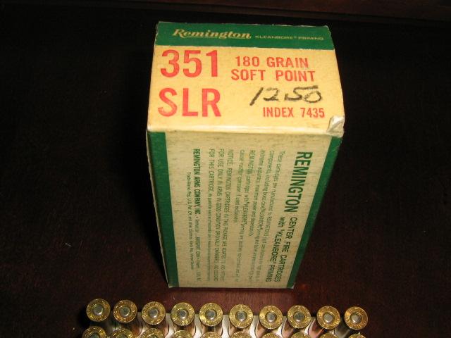 Remington .351 Win. Self Loading Ammo 50 Rns. For Sale at GunAuction ...