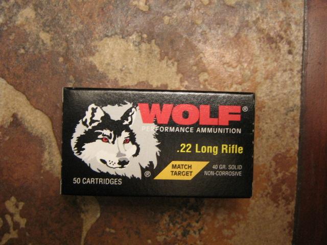 Wolf .22 Lr Match Target Ammo Full Mint Box For Sale at GunAuction.com ...