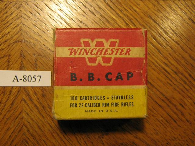 Winchester .22 Bb Caps 23 Orig Rnds Late 40s Fine For Sale at ...