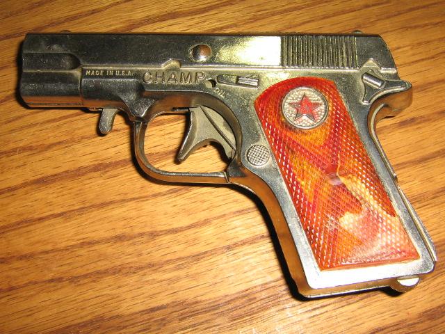 Champ Cap Pistol Original, Working. For Sale at GunAuction.com - 9312875