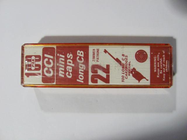 Cci Mini Caps .22 Long Cb Brown/White Gun Pic Old For Sale at ...
