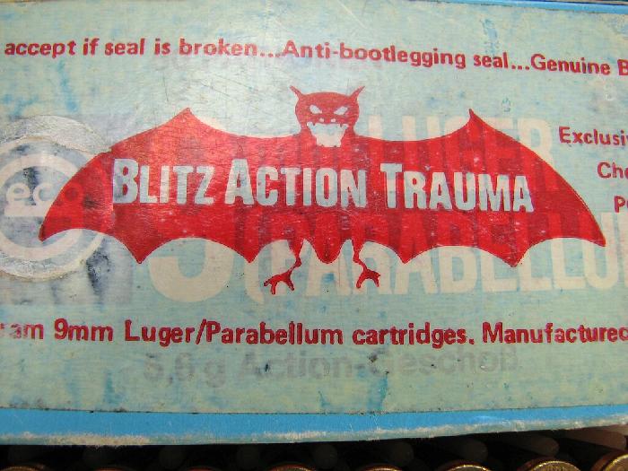 9mm Bat ( Blitz Aktion Trauma ) Ammo ( )-50rds For Sale at GunAuction ...
