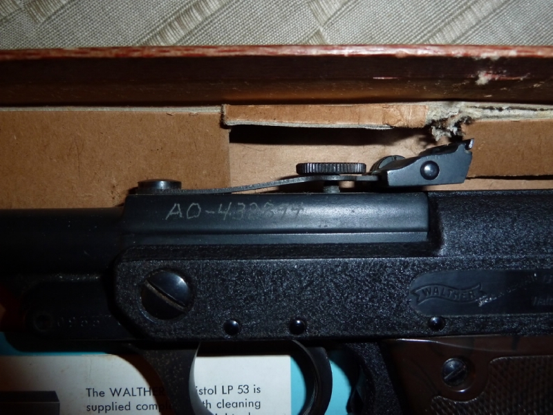 Walther Lp53 .177 Pellet Pistol With Original Box For Sale at ...