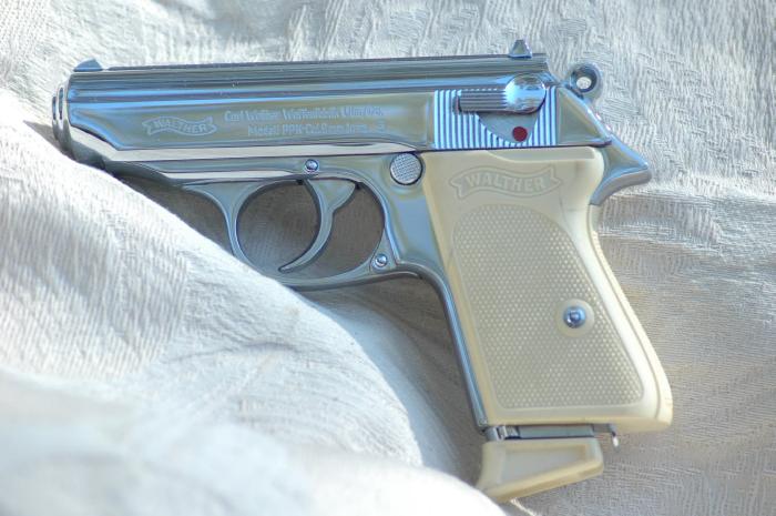 Walther Ppk Made In Germany, Factory Nickle, 380 Cal For Sale at ...