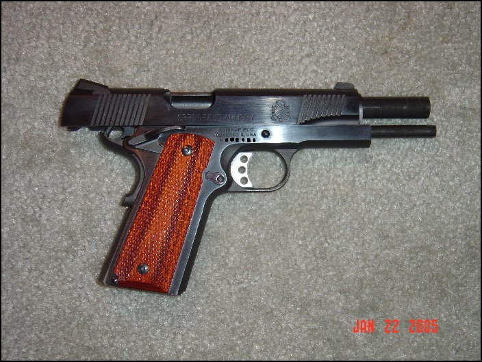 Springfield Armory (Geneseo, Il) Full Size Loaded Springfield 45 Blued ...