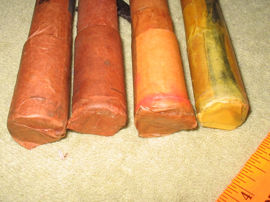 Old Railroad Flare Signal Flares Yellow & Red For Sale at GunAuction ...