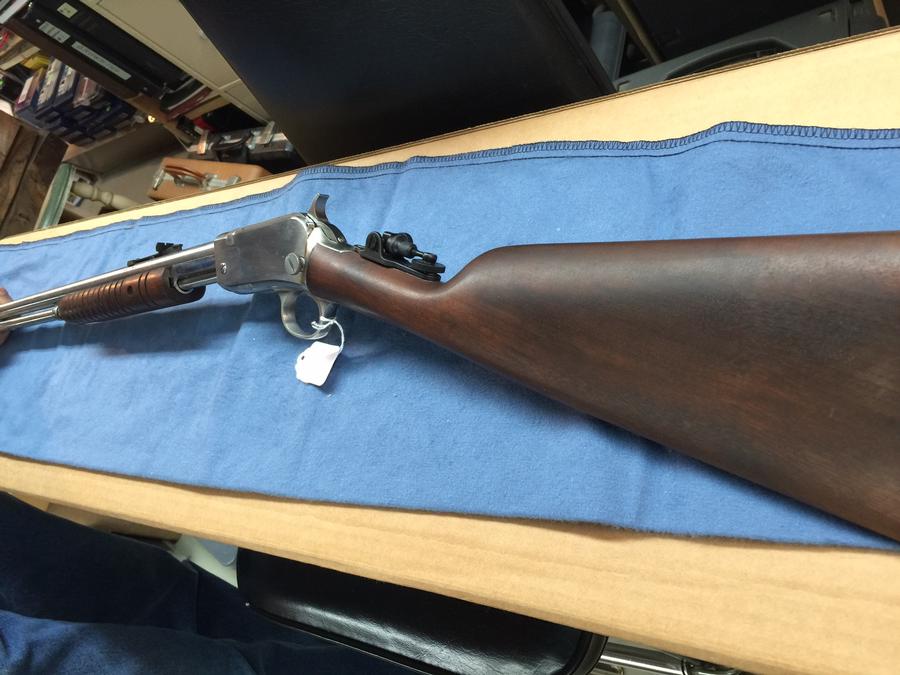 Taurus Model 72 Stainless Hammer Pump.22mag. Tang Sight For Sale at ...