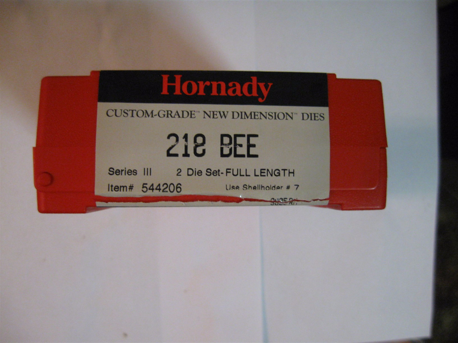 Hornady 218 Bee Dies For Sale at GunAuction.com - 14475603