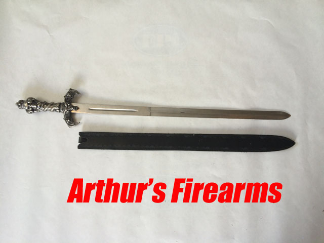 Skull Handle Sword - No Reserve For Sale at GunAuction.com - 13097464