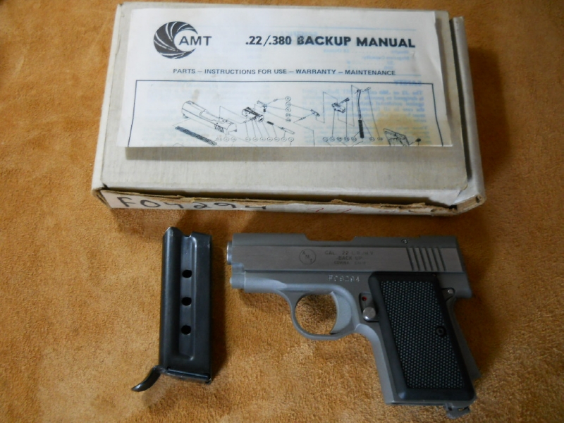 AMT AMT Backup 22LR/HV Stainless Semi-auto.
