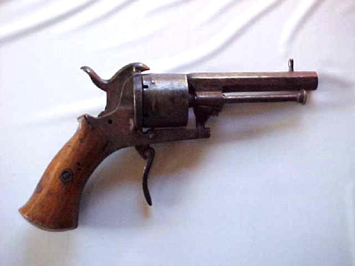 Bayonne Belgian 7mm Pinfire Revolver For Sale at GunAuction.com - 7810184