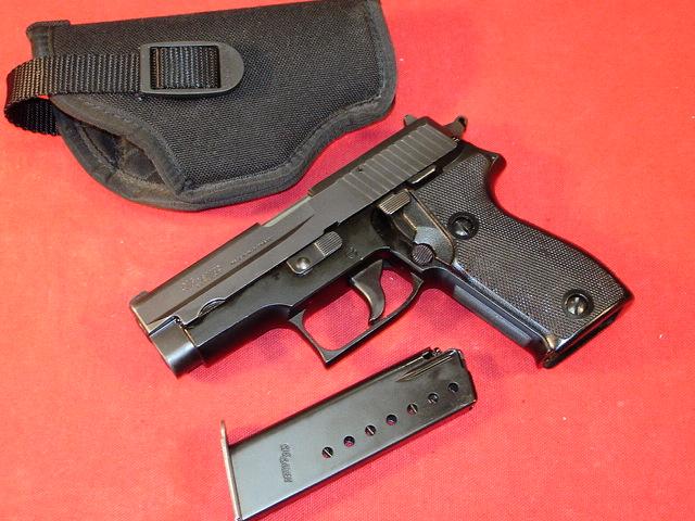 Sig Sauer P6 P225 West German 9mm Pistol And Holster For Sale at ...