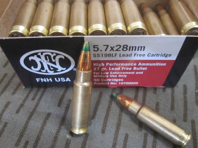 Fabrique Nationale Fn 5.7 Ss198 Leo Green Tip Hollow Point Ammo For ...
