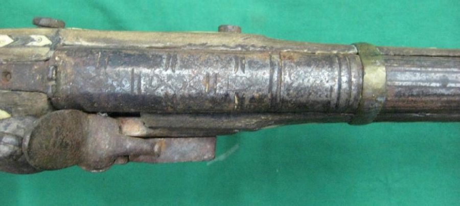 Pritchett Flintlock Arabian Musket 1806 Camel Gun Bone Shell Inlay ...