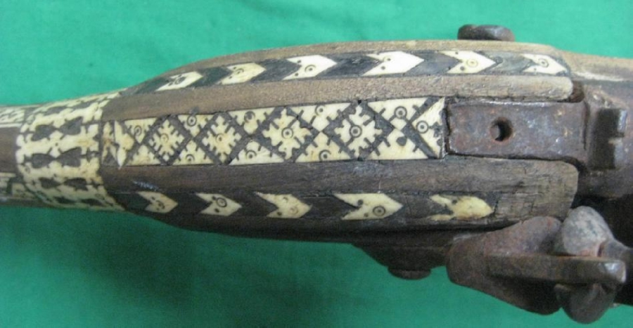Pritchett Flintlock Arabian Musket 1806 Camel Gun Bone Shell Inlay ...