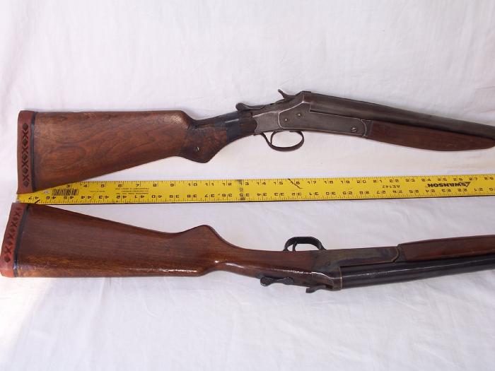 Stevens & Texas Ranger Two Single Shot Shotguns Both 12 Gauge For Sale ...